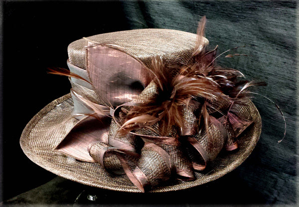 Chocolate Hat w/Feathers – Berry Fit Company